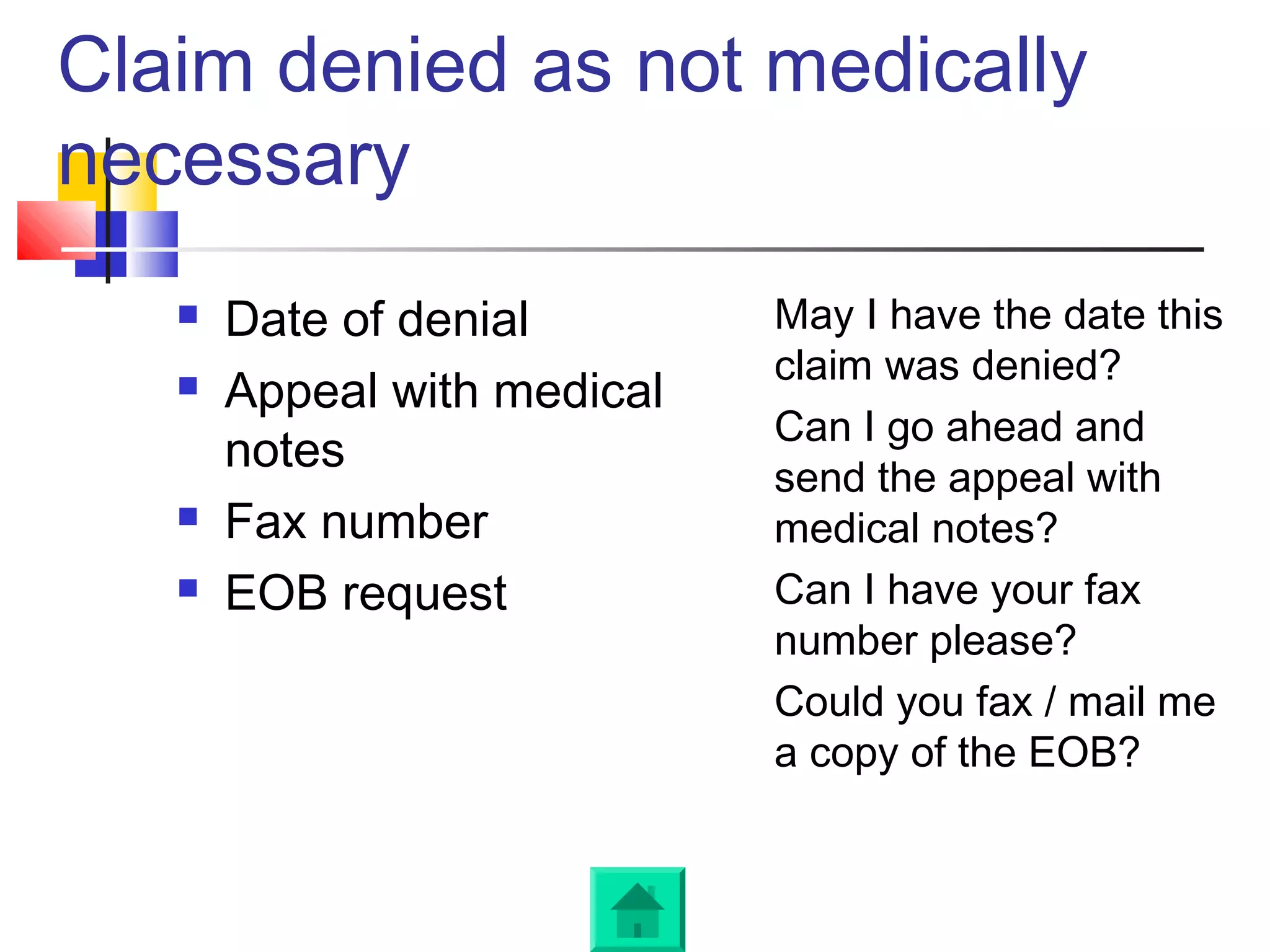 Ar scenarios with all the points to be verified and asked | PPT