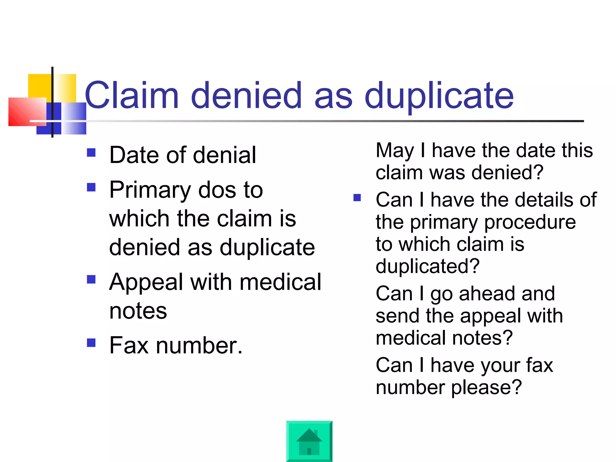 Ar scenarios with all the points to be verified and asked | PPT