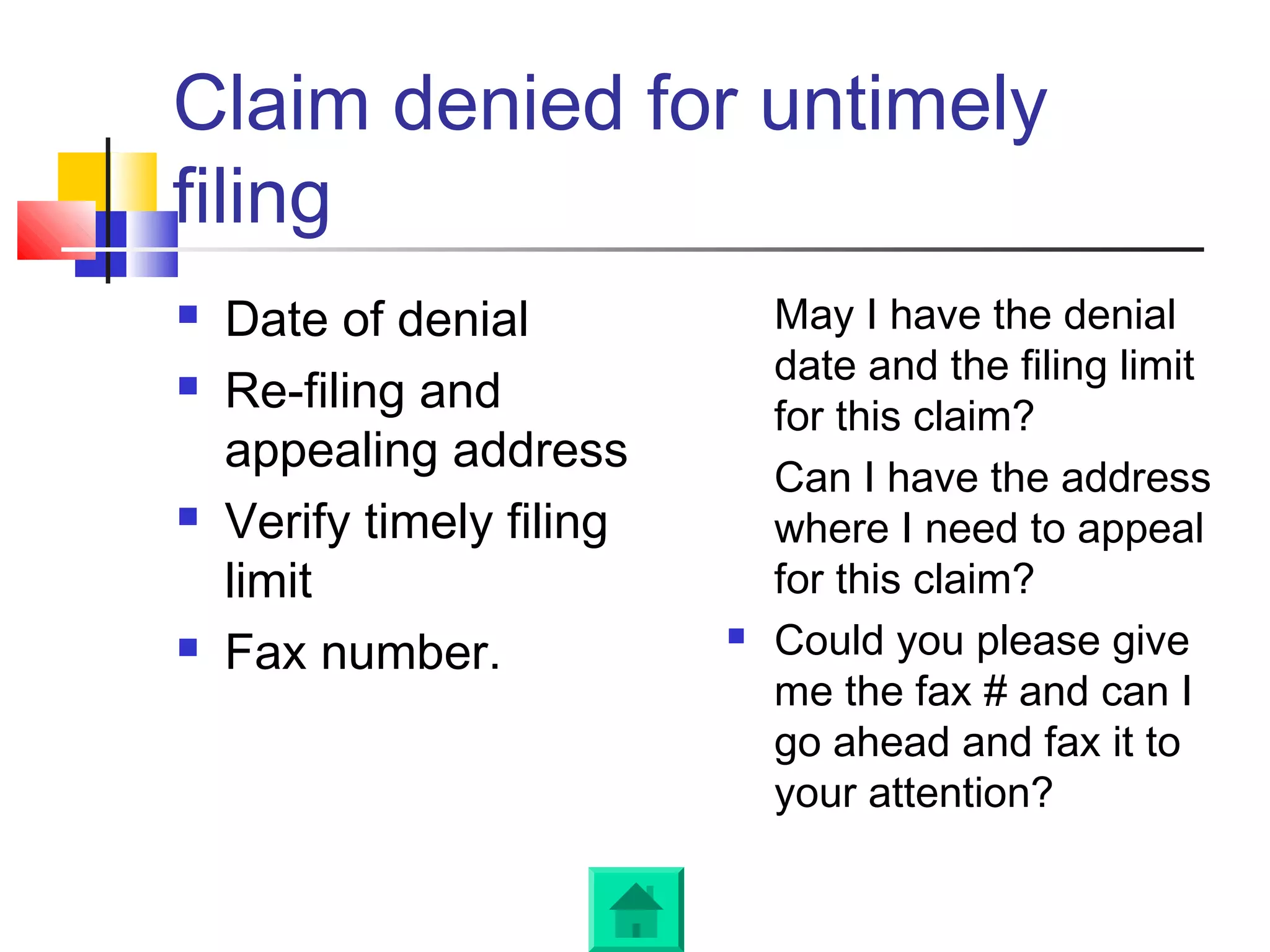 Ar scenarios with all the points to be verified and asked | PPT