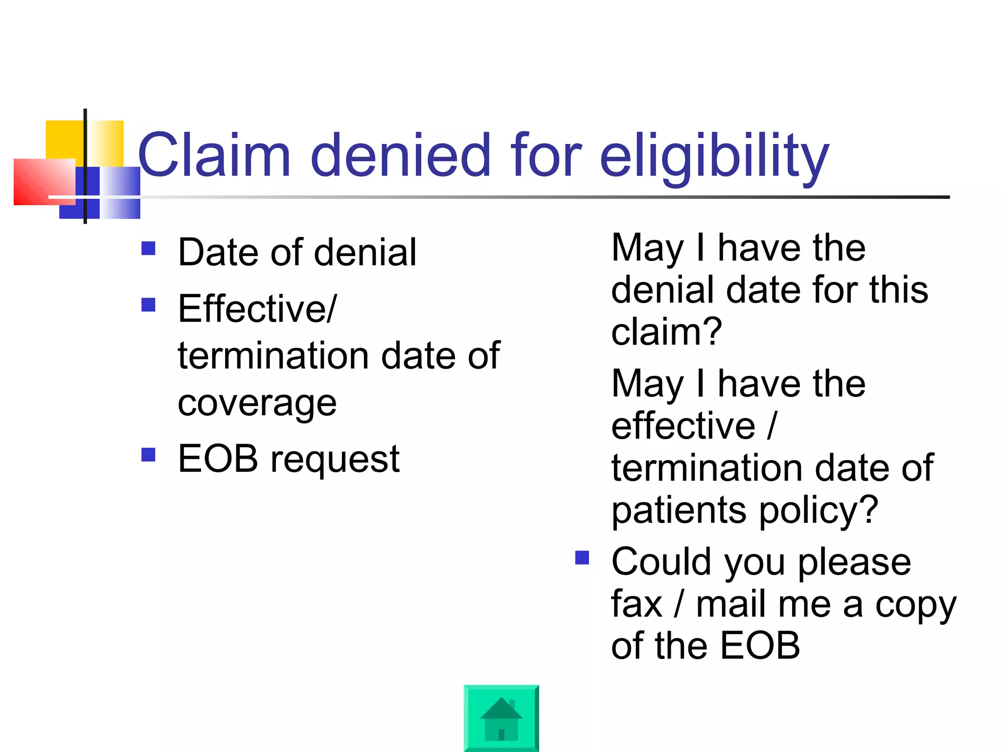 Ar scenarios with all the points to be verified and asked | PPT