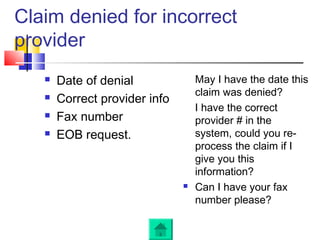 Ar scenarios with all the points to be verified and asked | PPT