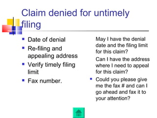 Ar scenarios with all the points to be verified and asked | PPT