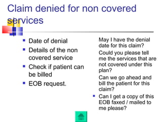 Ar scenarios with all the points to be verified and asked | PPT