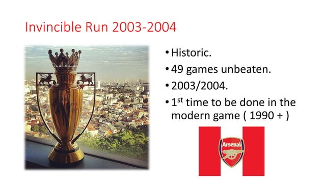 Arsenal FC ppt | PPTX | Soccer | Sports