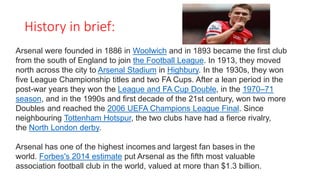 Arsenal FC ppt | PPTX