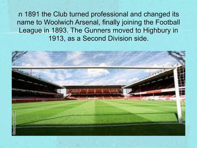 Arsenal powerpoint | KEY
