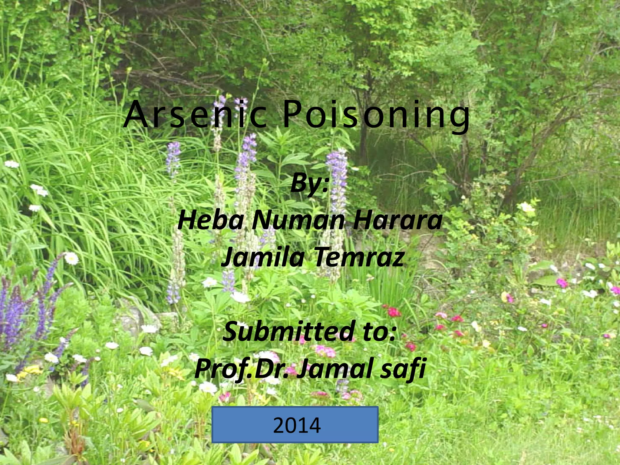 Arsenic Poisoning | PDF