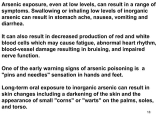Arsenic Poisoning Warning