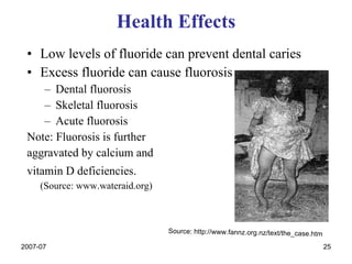 Arsenic And Fluoride Presentation | PPT