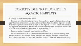 arsenic and fluride pollution and their impacts | PPTX