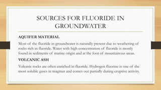 arsenic and fluride pollution and their impacts | PPTX