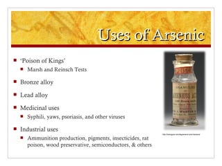 Arsenic Uses