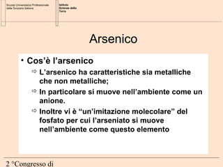 Arsenico insubria | PPT