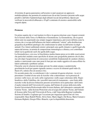 Arsenico insubria | PDF