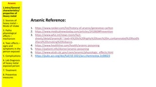 Arsenic poisoining | PDF
