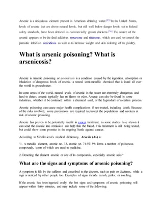 Arsenic poisoning | PDF
