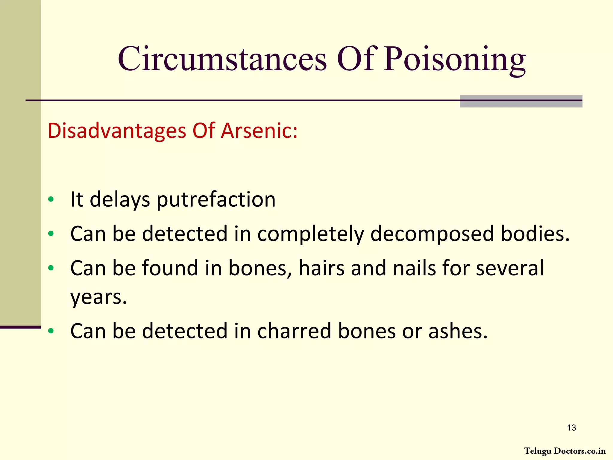 Arsenic poisoning | PPTX