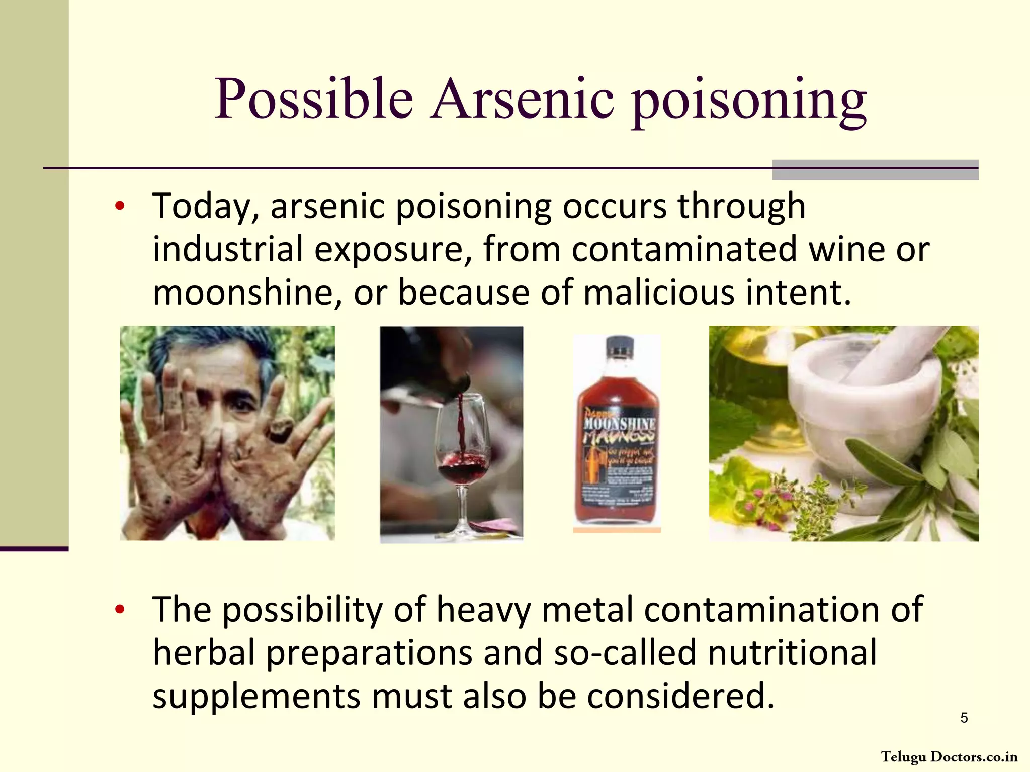 Arsenic poisoning | PPTX
