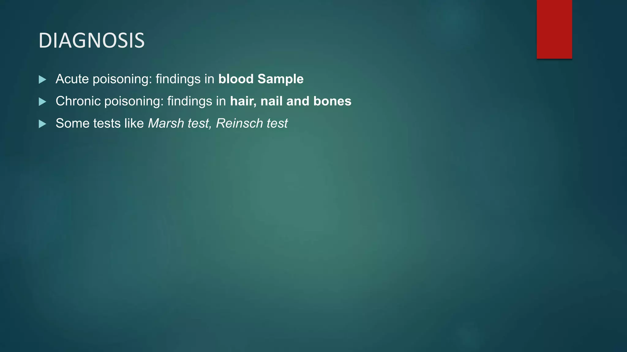 Arsenic poisoning | PPTX