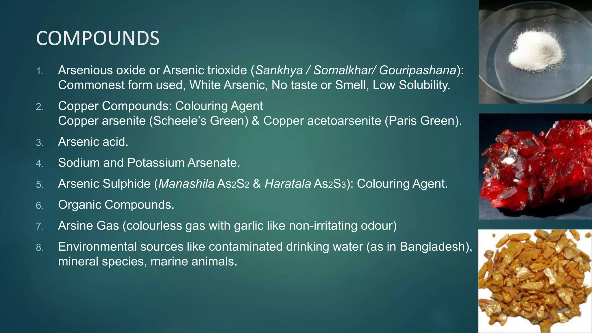 Arsenic poisoning | PPTX