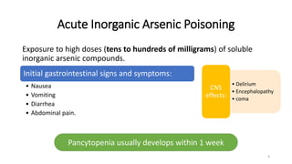 Arsenic poisoning | PPTX
