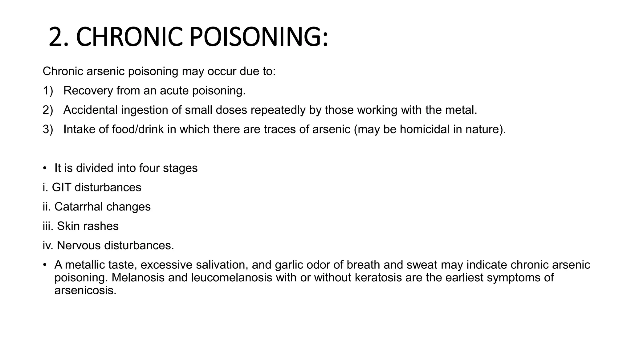 ARSENIC POISONING - A FORENSIC MEDICINE PRESENTATION | PPTX