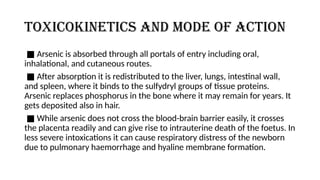 Arsenic poisoning , treatment and management .pptx