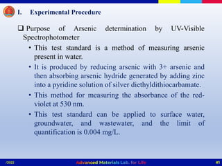 Arsenic Preparation by silver diethyldithiocarbamate (SDDC) methods. | PDF