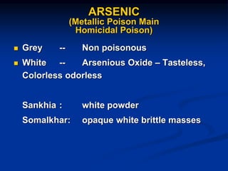 Arsenic Poisoning by Dr Rizwan Zafar Ansari | PPT | Free Download