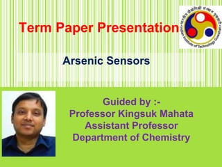 Arsenic sensors | PPT