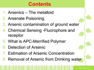 Arsenic sensors | PPT