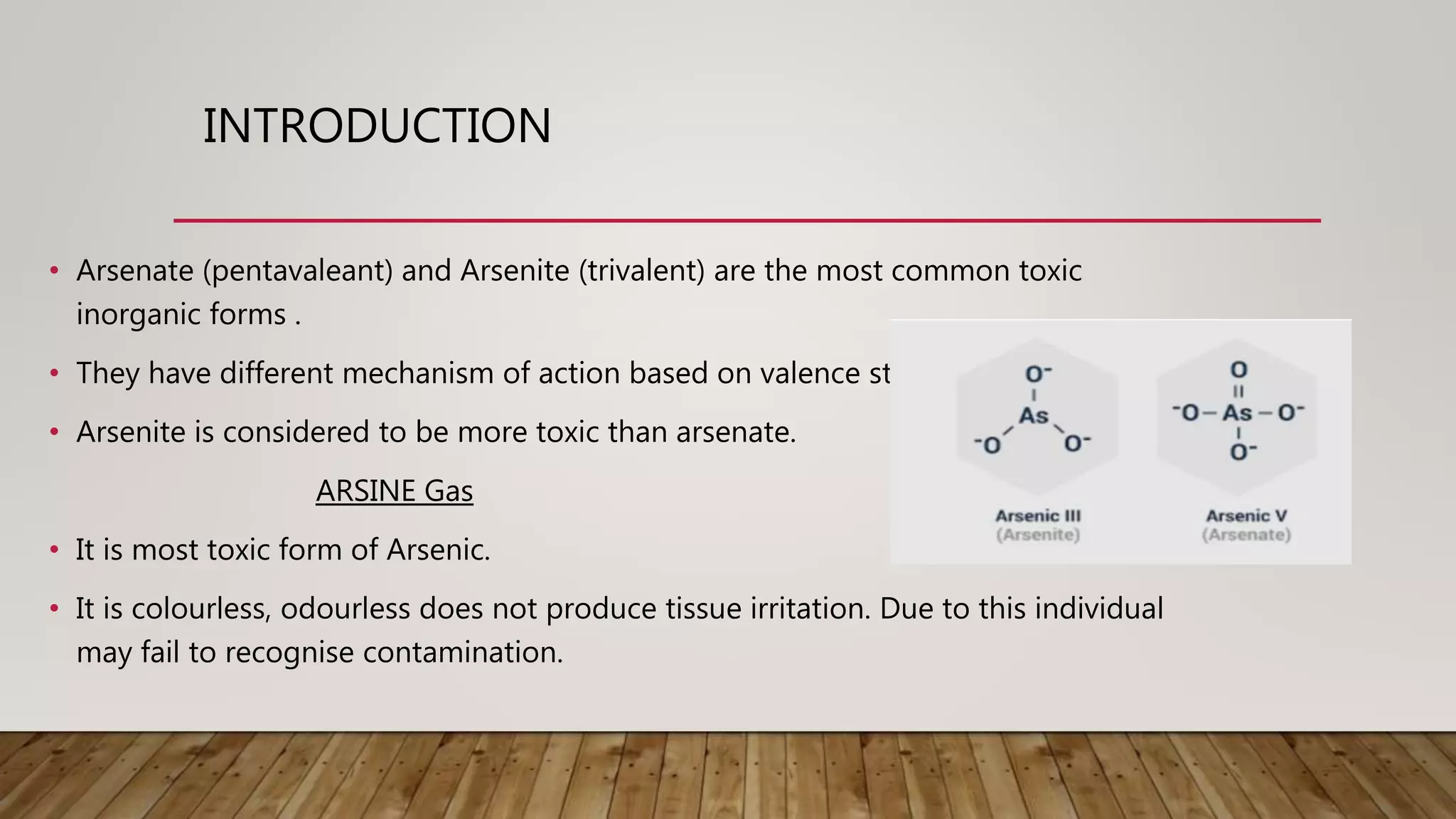 Arsenic toxicity | PPTX