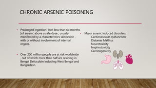 Arsenic toxicity | PPTX