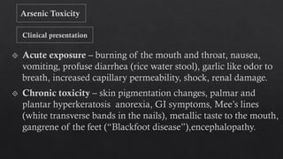 Arsenic toxicity | PPT