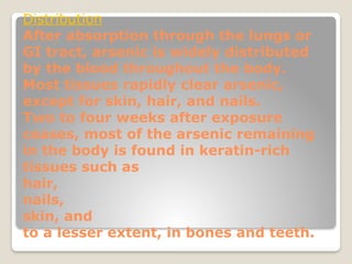 Arsenic Toxicity in pharmaceutical industry | PPTX