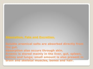 Arsenic Toxicity in pharmaceutical industry | PPTX