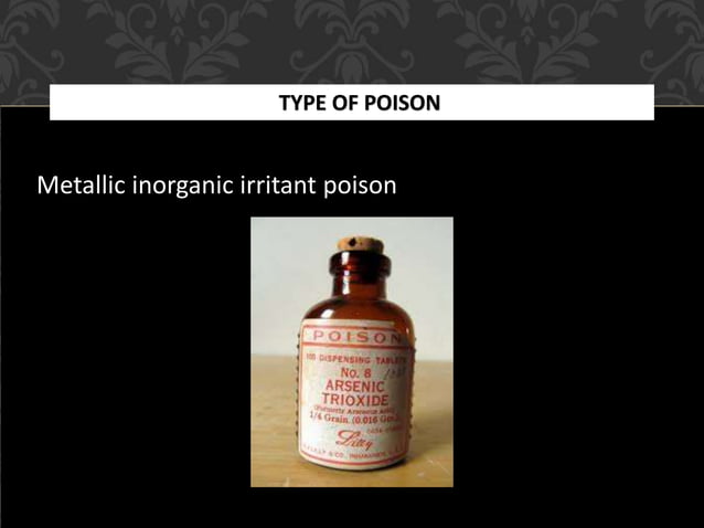 Arsenic trioxide poisoning | PPT