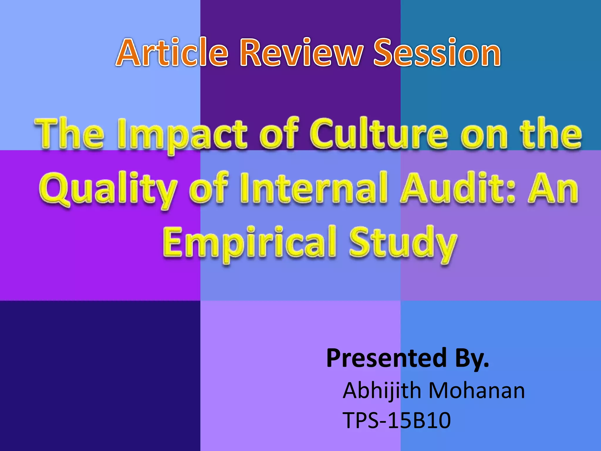 Article Presentation | PPT