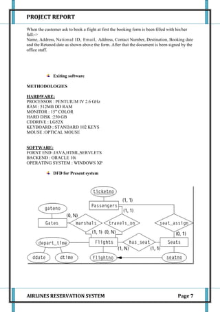 Airline Reservation System | DOCX