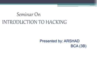 Ethical hacking | PPT