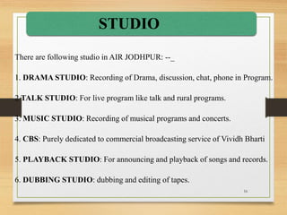Arshad all india radio PPT | PPTX | Technology & Computing