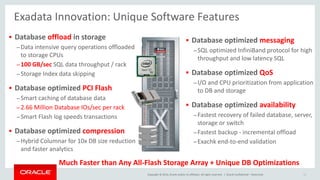Exadata 12c New Features RMOUG | PPTX | Databases | Computer Software and Applications
