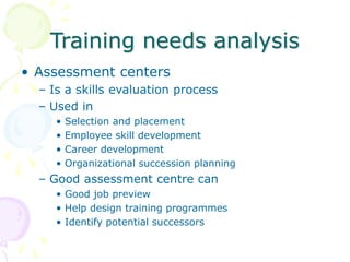 training and training need analysis | PPTX