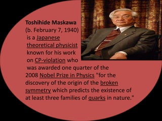 nobel prize winner | PPTX