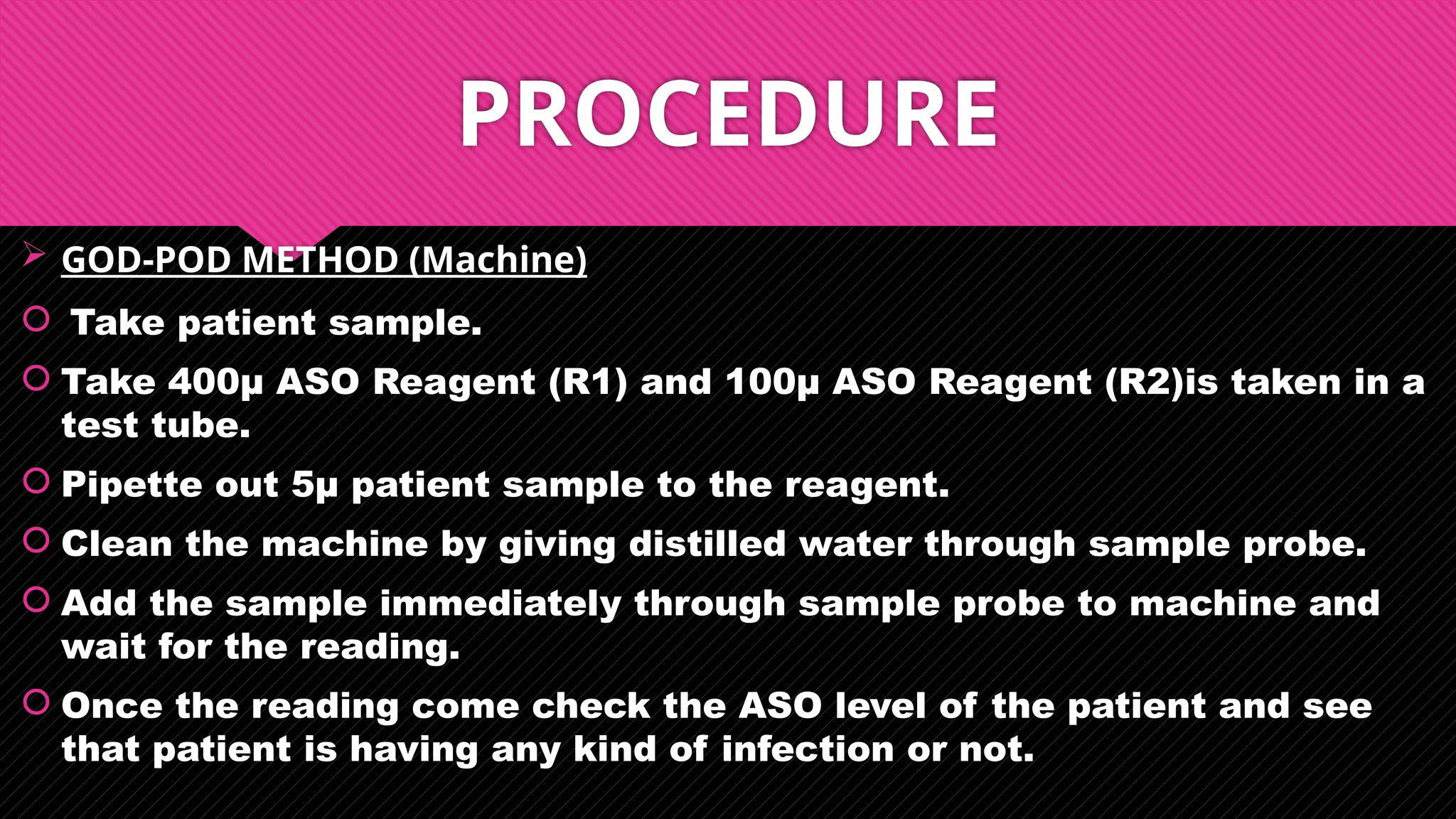 Antistreptolysin O Test (Turbidimetric method) pptx | PPTX