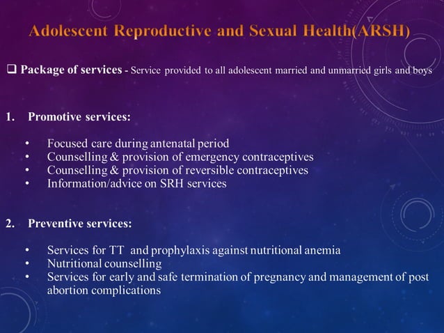 Arsh programme | PPT | Pregnancy | Reproductive Health