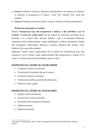 Arsimi fillor programi i trajnimit | DOC