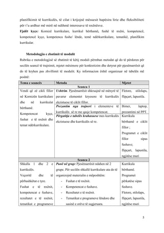 Arsimi fillor programi i trajnimit | DOC