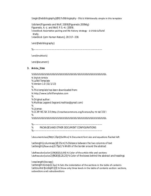 Latex templates document - molidouble