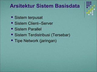 Arsitektur basis data | PPT
